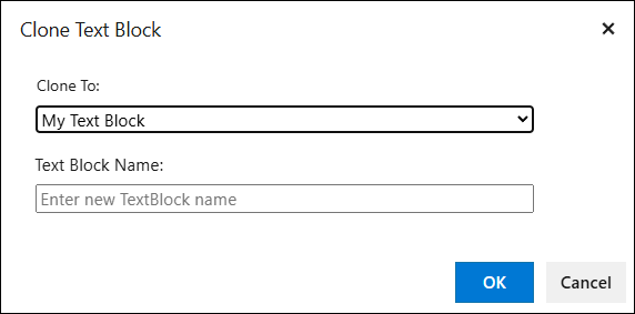 Cloning in Text Block Management