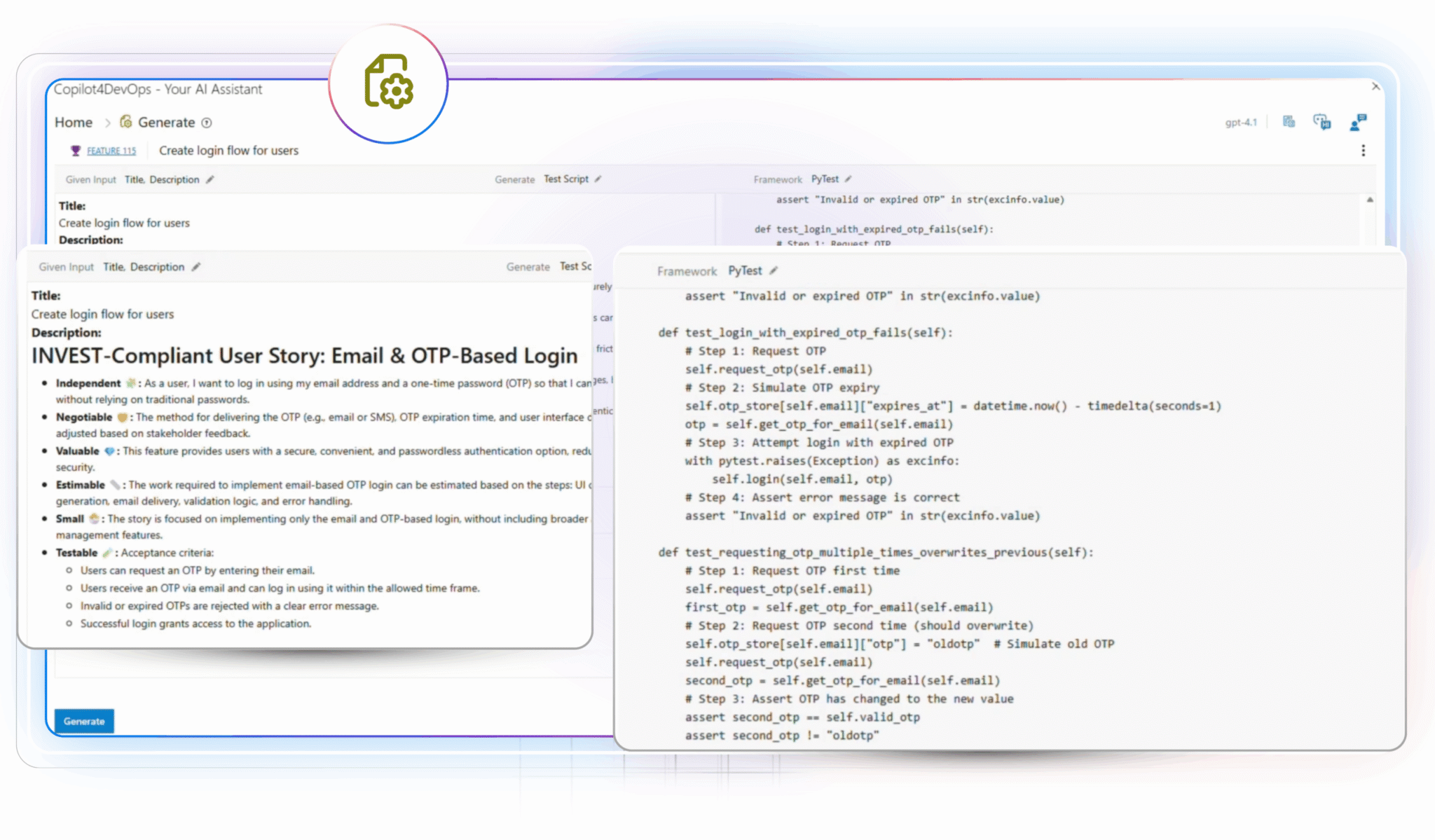 AI Pseudocode & Test Script Generation Tool | Copilot4DevOps